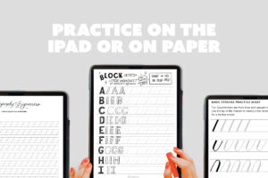 Lettering Workbook Pack | Threeologie